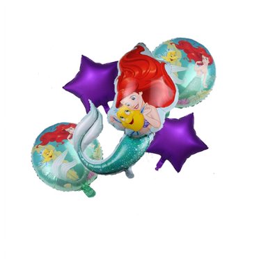 Little Mermaid Centerpiece Balloon Inflate with Air 20" Tall - Walmart.com