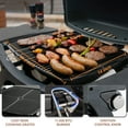 MASTER COOK Propane Gas Grill, Portable Tabletop Barbecue Grill with ...