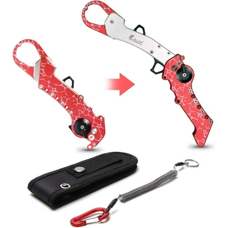 Night Cat Folding Fishing Lip Gripper Grabber Grip with Sheath Foldable ...
