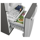 GE ENERGY STAR 21.0 Cu. Ft. Fridge with Bottom Freezer - GDE21EYKFS ...