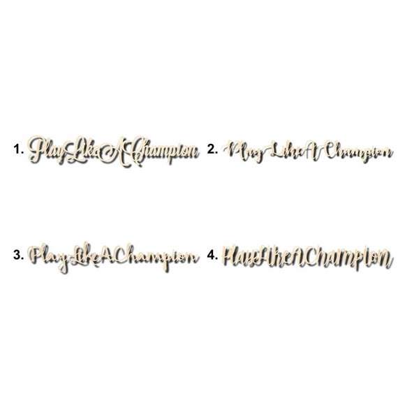 Play Like Champion Today Sign