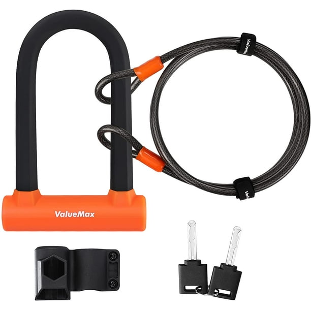 ValueMax Bike U-Lock Combination, Heavy Duty Bicycle U-Lock, 16mm ...