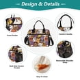 ALAZA Dog Colorful Print Cooler Lunch Bag Insulated Reusable Lunch Tote ...