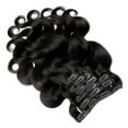 Body Wave 100% Brazilian Clip in Hair Extensions Human Hair 8Pcs Remy ...