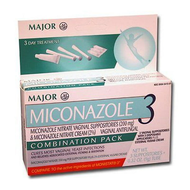 Major Miconazole 3 Combination Pack Kit, 1ct - Walmart.com - Walmart.com