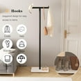 Modern Coat Racks with Marble Base Heavy Duty Clothes Rack Metal Coat ...