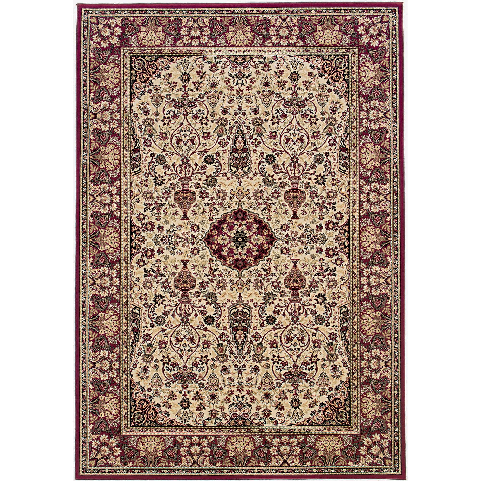 Couristan Everest Ardebil Rug, Ivory/Red - Walmart.com