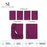 Sweet Home Collection 1500 Series 6 Piece Ultra Soft Microfiber Sheet ...