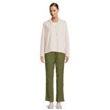 Time and Tru Women's Linen Pull-On Pants - Walmart.com