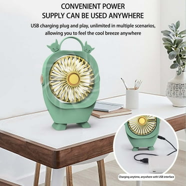 4-inch mini metal fan USB Desk Fan Small Personal Air Circulator Fan ...