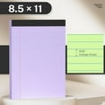 5 Pack Colored Legal Pads 8.5 x 11 College Ruled Paper Note Pads Narrow ...