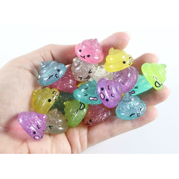 24 Cute Mini Soft Poop Emoticon Figurines - Collectible Prizes and ...