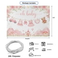 Oh Baby Girl Backdrop, Pink Clothesline and Castle Photography ...