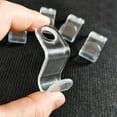 Philbinden 70 PCS Durable Cascading Hanger Hooks, Mini Clear Plastic ...