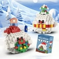 Christmas Gifts Building Block Series Santa Claus Reindeer Puzzle ...