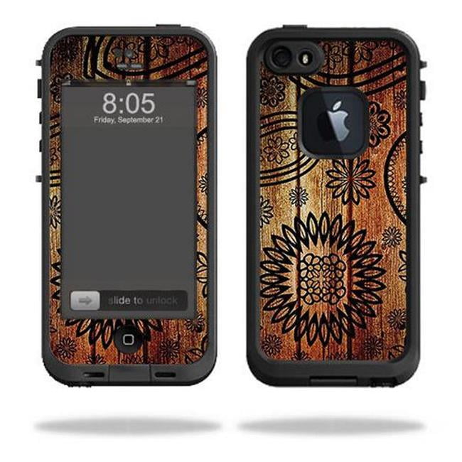 MightySkins LIFIP5S-Wooden Floral Skin Decal Wrap for LifeProof iPhone ...