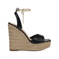 Thalia Sodi Womens Caden Faux Leather Wedge Espadrilles - Walmart.com
