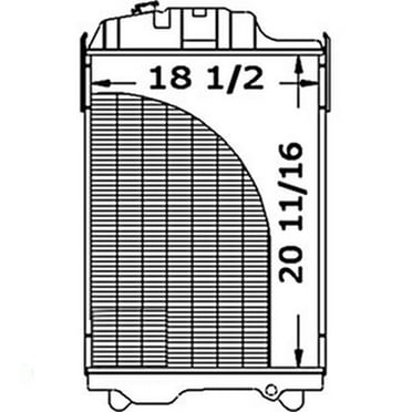 Radiator fits John Deere 1640 1641 1641F 1840 2040 2040S 2140 2141 2350 ...