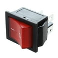 16A/250VAC 20A/125VAC Red Indicator Light 4 Pin ON/ DPST Rocker Switch ...