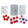 5/6 Cavities Fruit Silicone Molds Heat Resistant Silicone Mould for ...