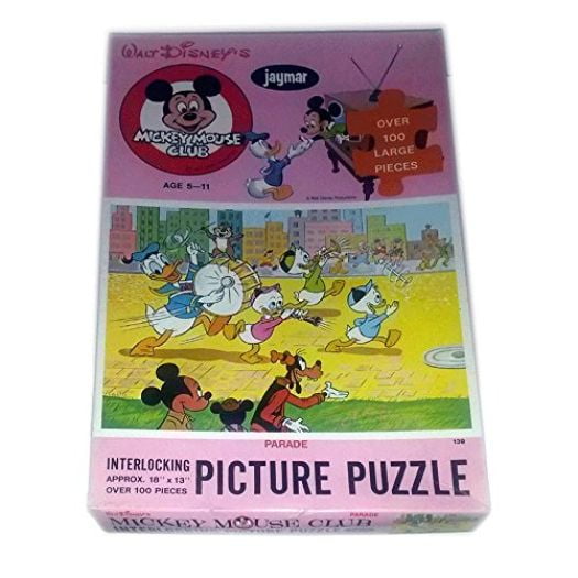 Vintage 1960-70s Jaymar Walt Disneys Mickey Mouse Club Puzzle Over 100 ...