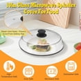 10in Glass Microwave Splatter Cover for Food, 10in Glass Microwave ...
