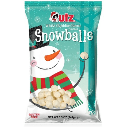 UTZ Snowballs White Cheddar Cheese Snacks, 3-Pack 8.5 oz. Bags ...