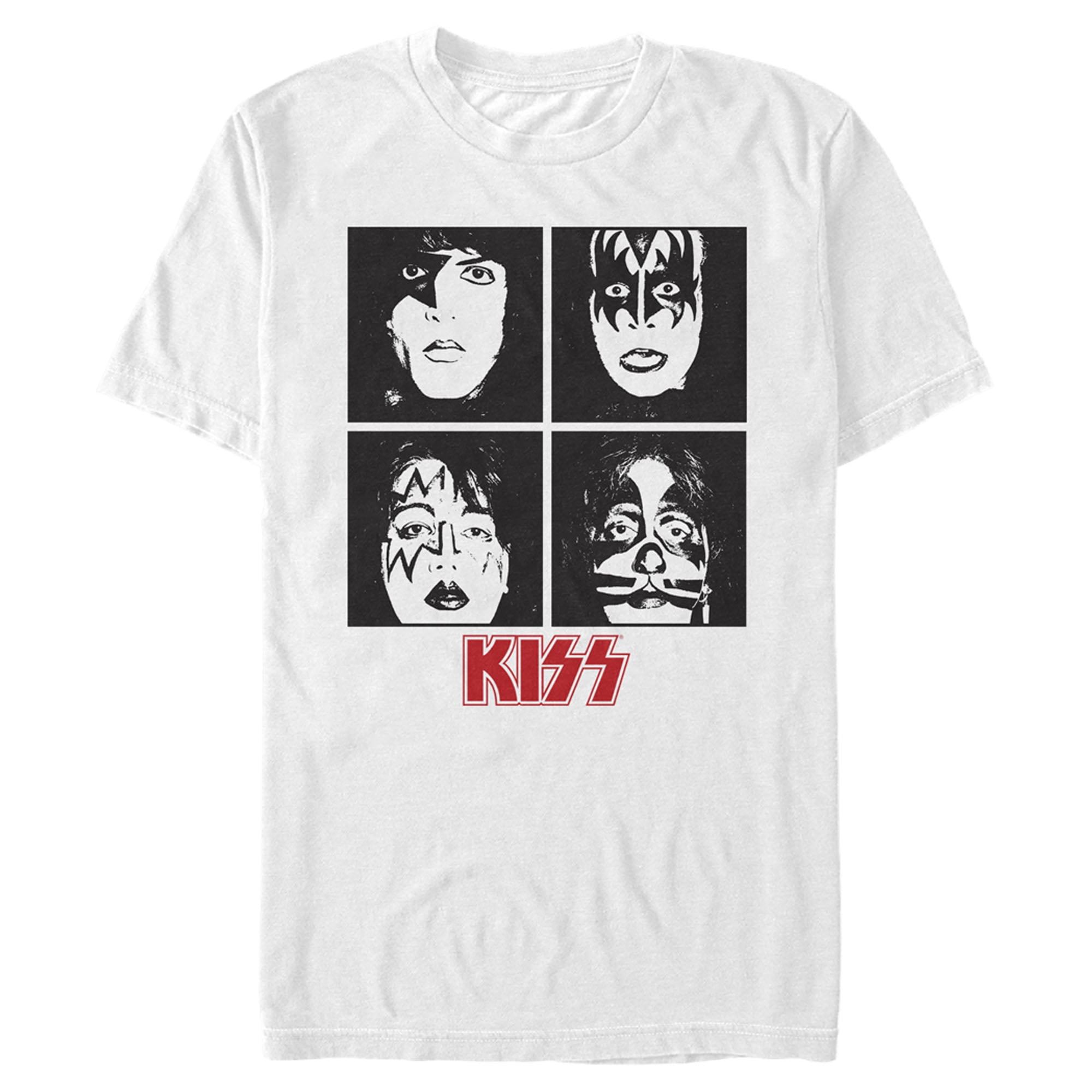 Men's KISS Boxed Up Graphic Tee White X Large - Walmart.com