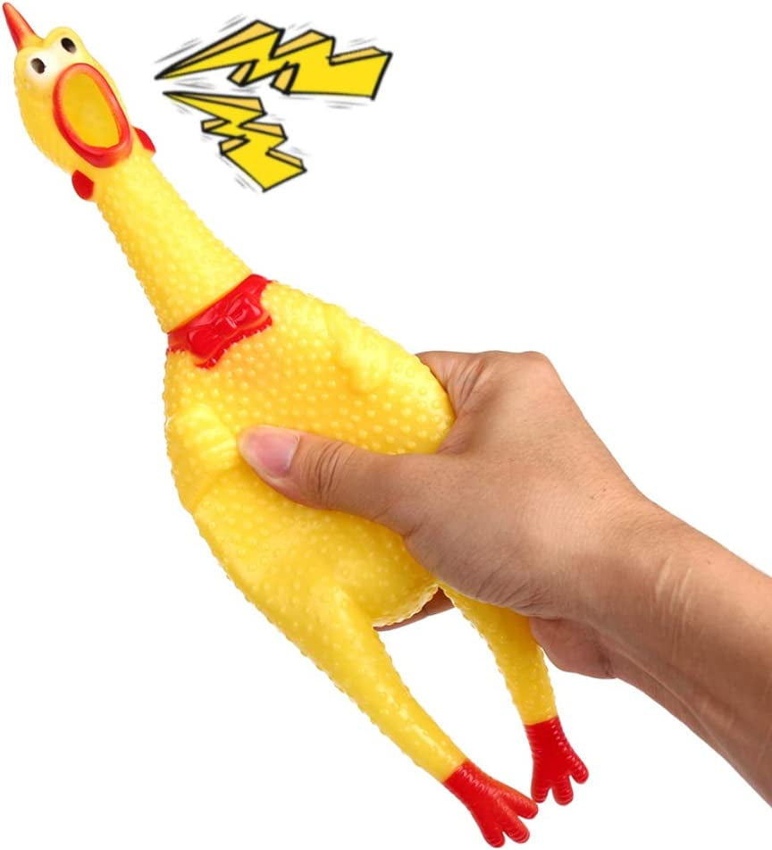 Pollo de goma/pollo para apretar, juguete novedoso de broma | Walmart ...