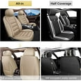 AOMSAZTO Car Seat Cover Faux Leather Waterproof Seat Protector ...
