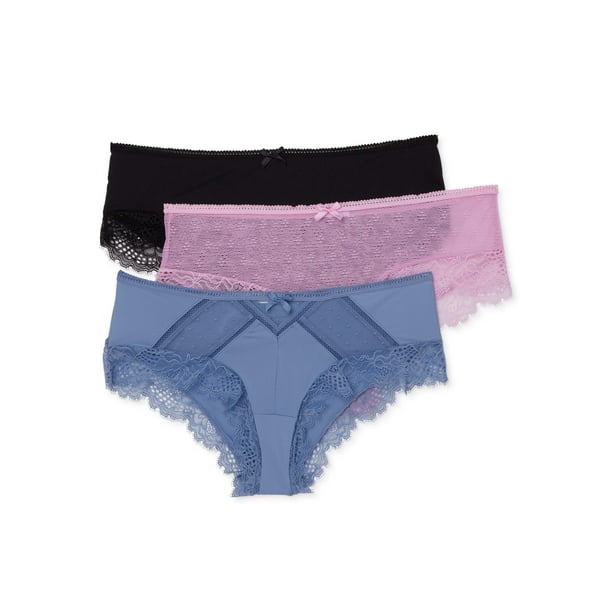 Secret Treasures - Secret Treasures Women's Cheeky Panties, 3-Pack ...