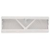 Imperial Metal Decorative Baseboard Register 18 Inch White Adjustable ...