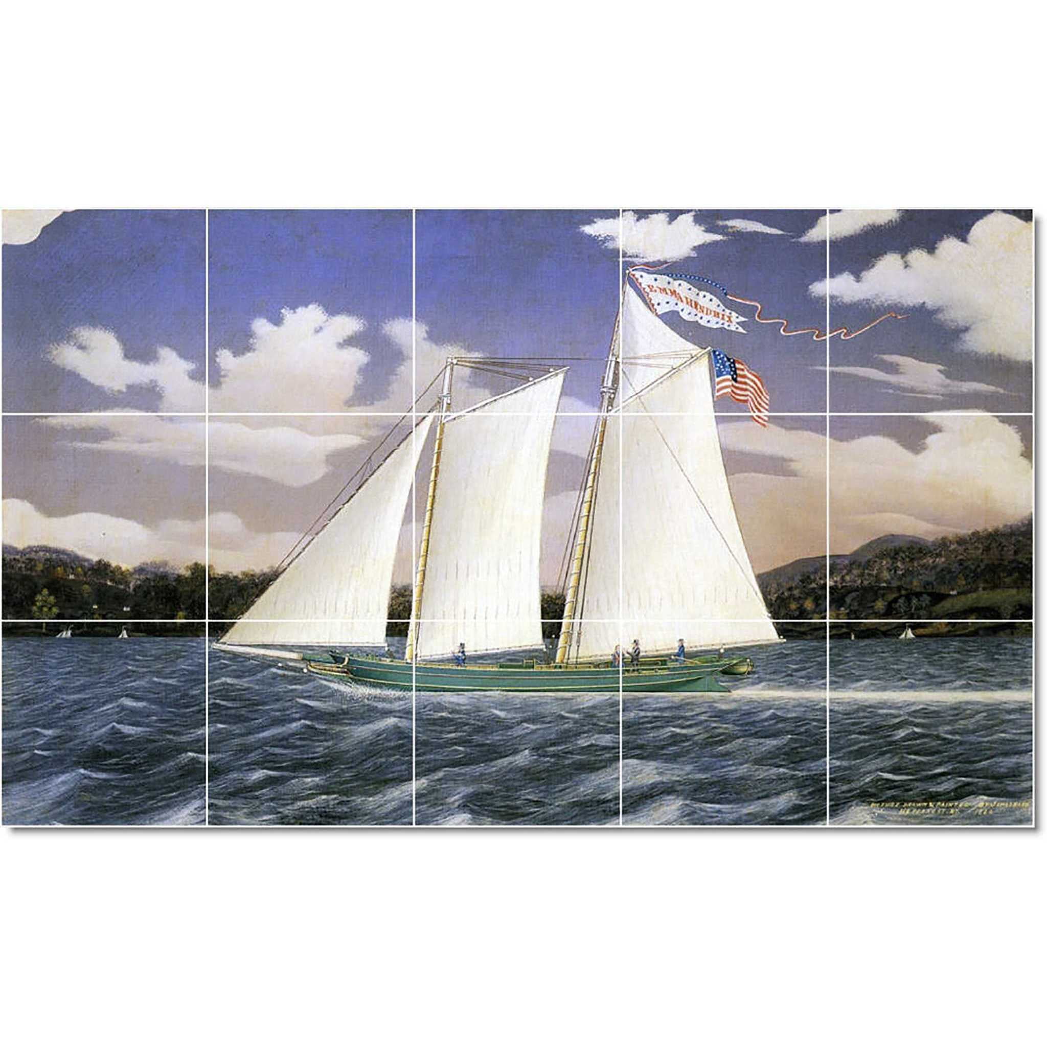 Ceramic Tile Mural-James Bard Ships Tile Mural Home Renovation Design ...
