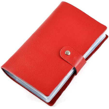 Leather Credit Card Holder Business ID Card Case Book Style Name Card ...