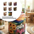 Stylish Quilted Foldable Laundry Hamper With Bohemians Floral Designs ...