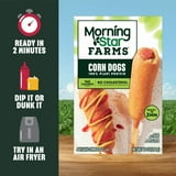 MorningStar Farms Vegan Corn Dogs 10 oz 4 Count Plant-Based Frozen Corn ...