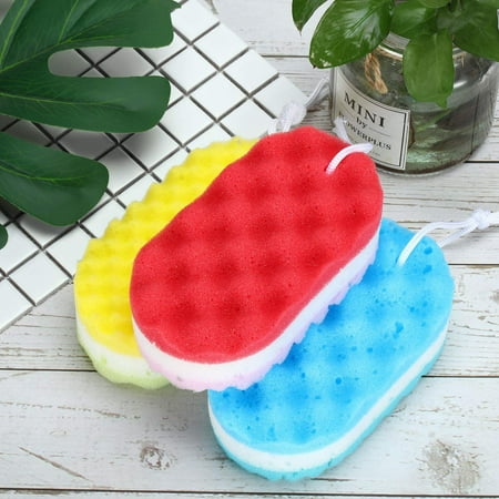 Bath Exfoliating Sponge Arms Legs Bathing Scrubber Cleanser Absorbent ...