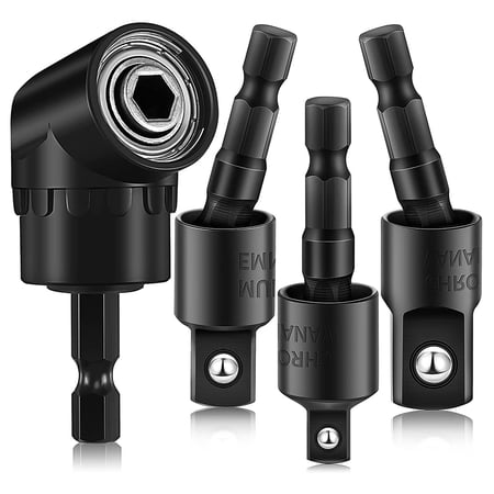 ZheElen 4 Pieces Professional Power Drill Sockets Adapter Set Shank ...