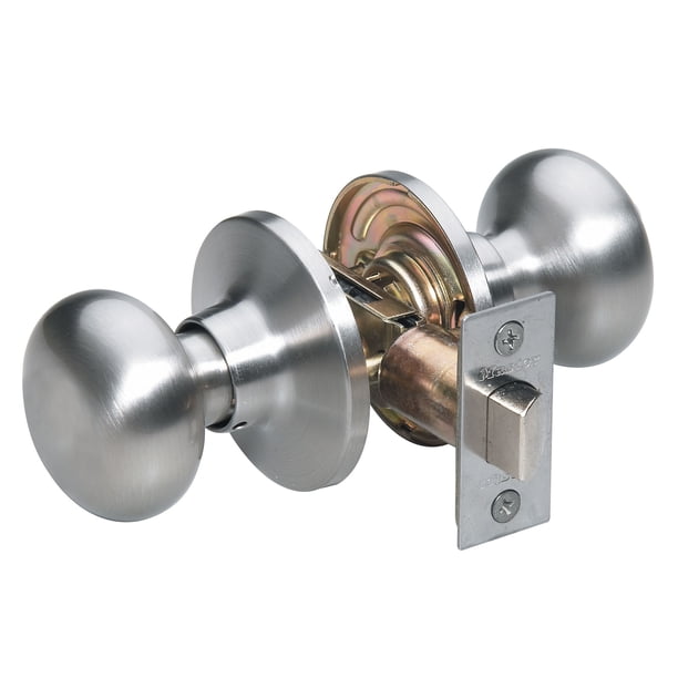 Master Lock BCO0415 Satin Nickel Biscuit Passage Entry Door Knob - Walmart.com - Walmart.com