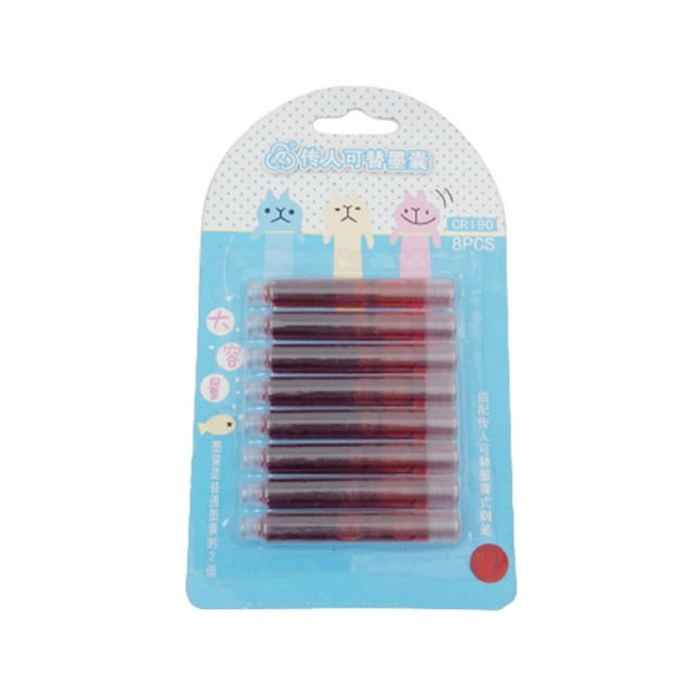 8 Pcs Fountain Pen Refills Easy & Smooth Writing No Blocking for ...