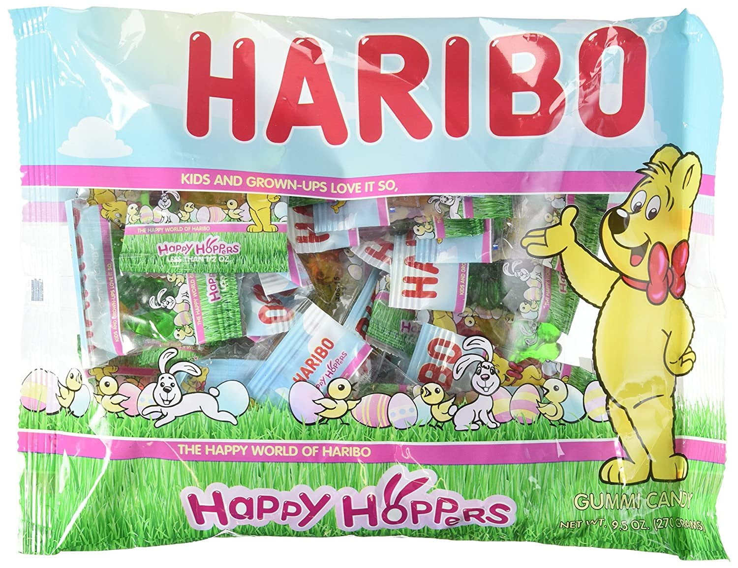 Haribo Happy Hoppers Gummi Candy embrulhado individualmente para caça ...
