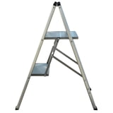 AmeriHome Ultra Slim Aluminum Two Step Folding Utility Step Ladder ...
