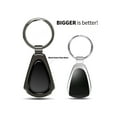 Dodge Jeep SRT Logo Black Dome Dark Gunmetal Metal Teardrop Key Chain ...