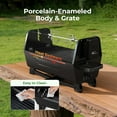 Brand-Man 2 in 1 Barbecue Grill with Rotisserie Grill Kit, Portable ...