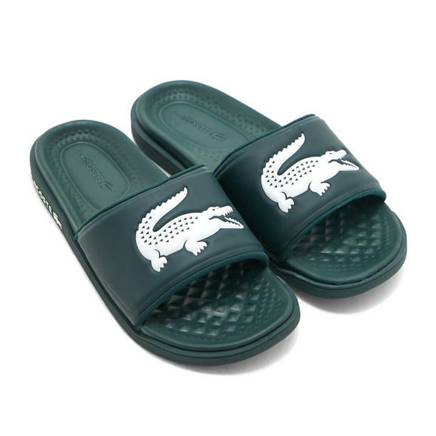 Lacoste croco flip flops store