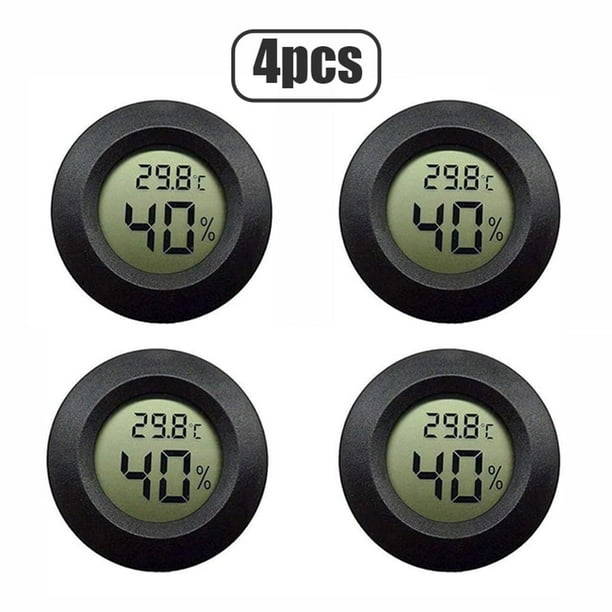 4-Pack Mini Fridge Freezer Thermometer,Hygrometer for Cigar Humidor ...