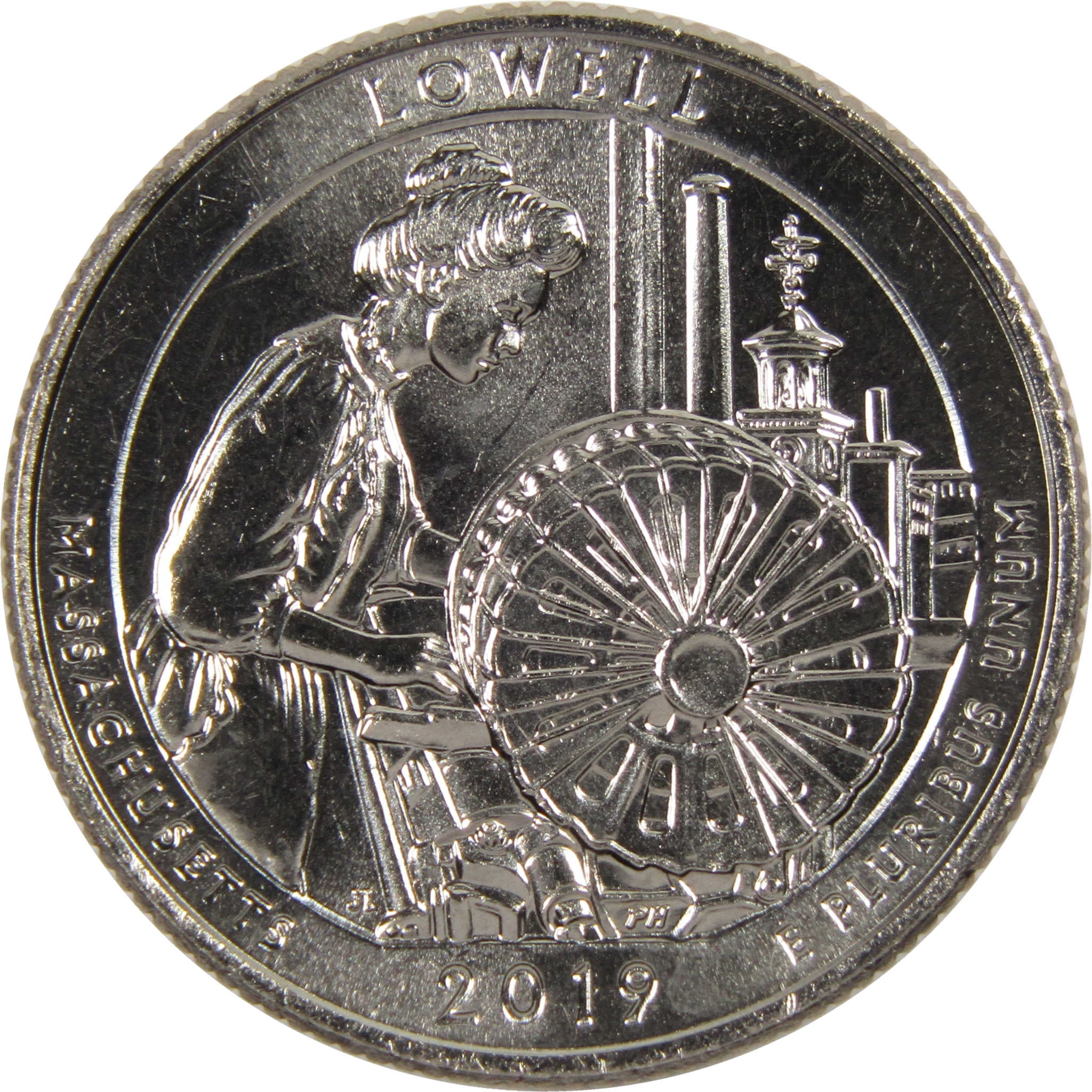 2019 D Lowell NHP National Park Quarter BU Uncirculated Clad 25c Coin ...