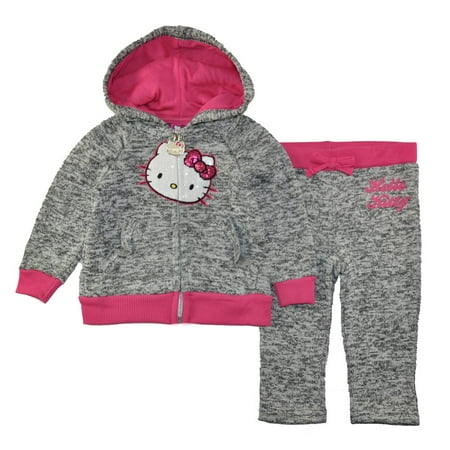 Hello Kitty Baby Girls' Marled Fleece Active Set with Sequin Applique ...