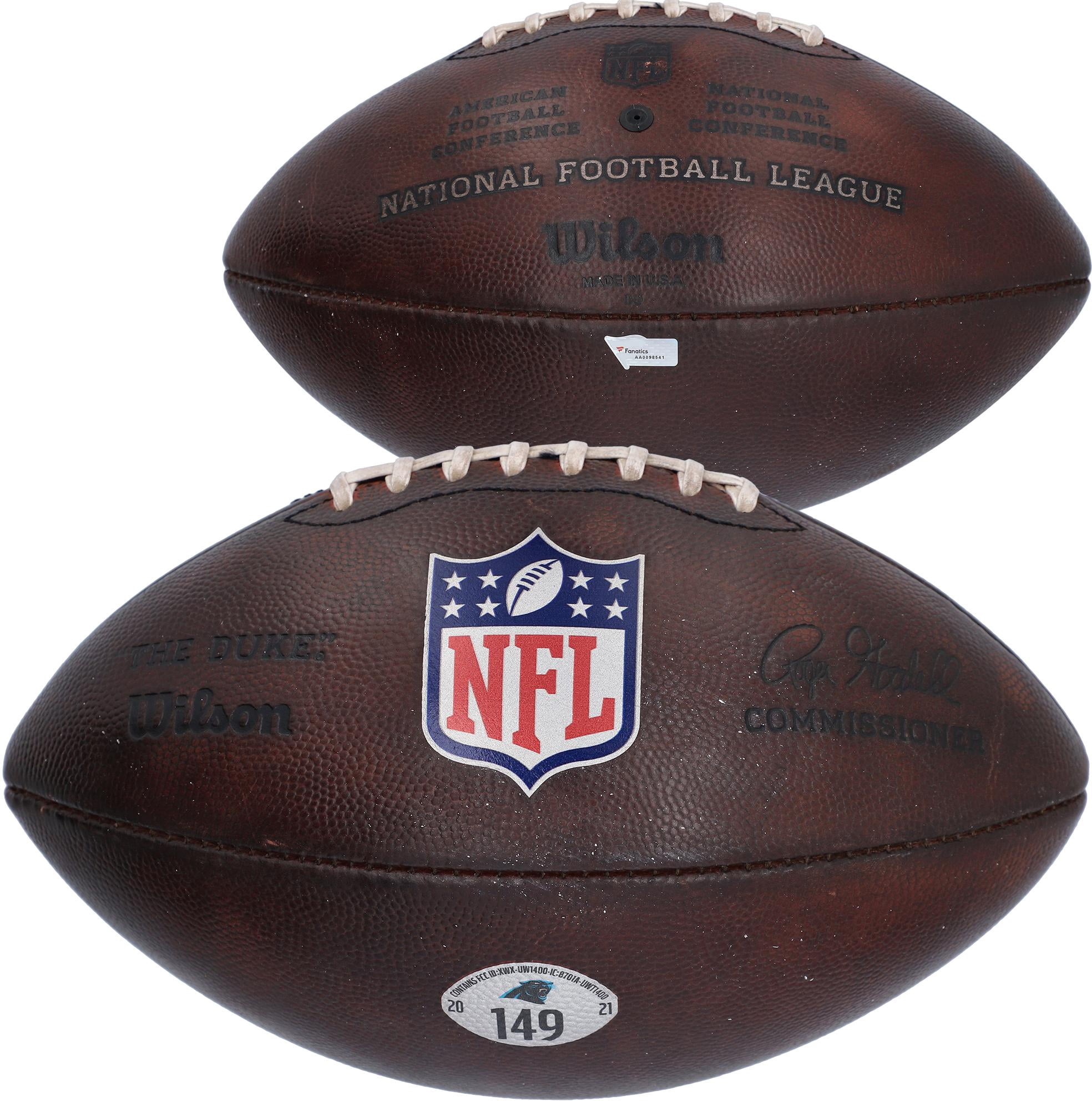 Carolina Panthers Game-Used Football vs. New York Giants on October 24 ...