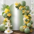 Abstract Green Gradient Arch Backdrop Cover 6 FT Sage Green and White ...